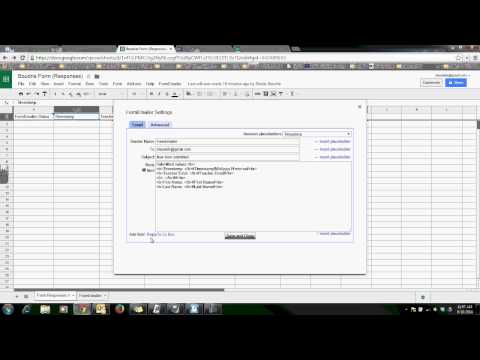 Adding a cc: on formemailer in Google Form