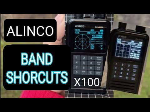 Alinco DJ-x100 Shortcut - Band Changing Search