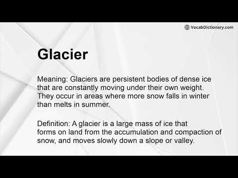 Glacier Meaning