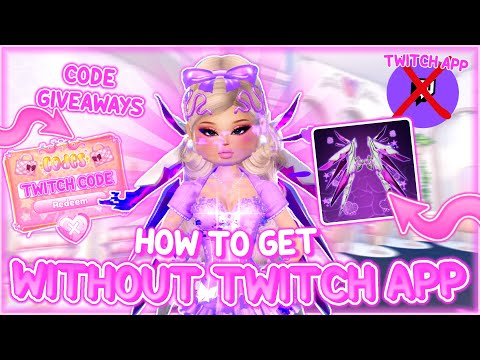 HOW TO GET THE NEW TWITCH CODE WINGS WITHOUT THE TWITCH APP IN DRESS TO IMPRESS! *TUTORIAL* | Roblox