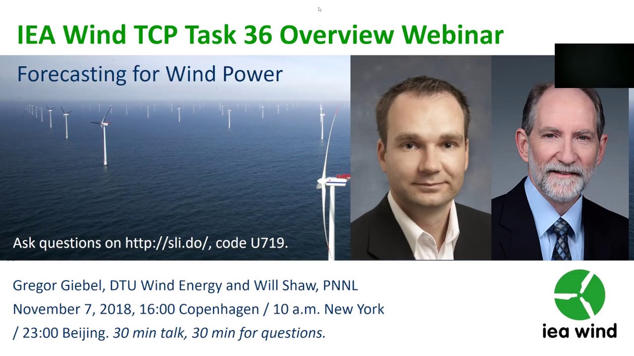 IEA Wind Task 36 Forecasting - The Overview