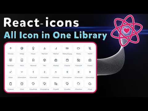 😍 React-icons All icons in one Library | How to install and use react-icons