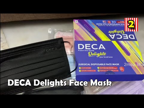 DECA Delights Surgical Face Mask With Multi Colour Design Made In Malaysia Unboxing