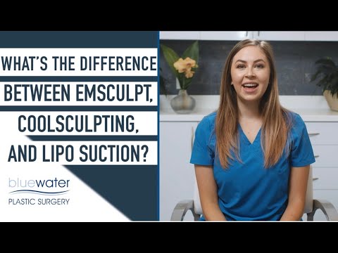What's the Difference between EMSCULPT, COOLSCULPTING, or LIPO SUCTION?