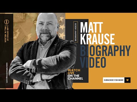 Biography of Matthew Krause – Warrior Advocate | Law Office of Will M. Helixon