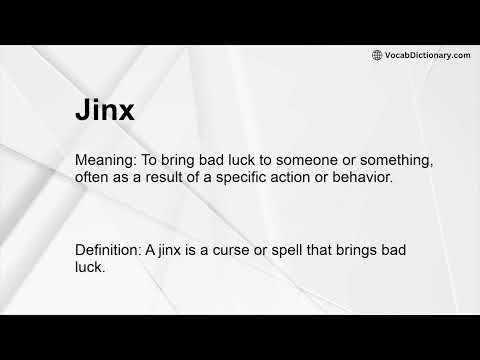 Jinx Meaning