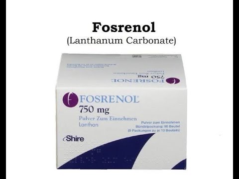 Pharmacology of Lanthanum Carbonate (Fosrenol, Fosbait 500) ; Pharmacokinetics, Mechanism of Action