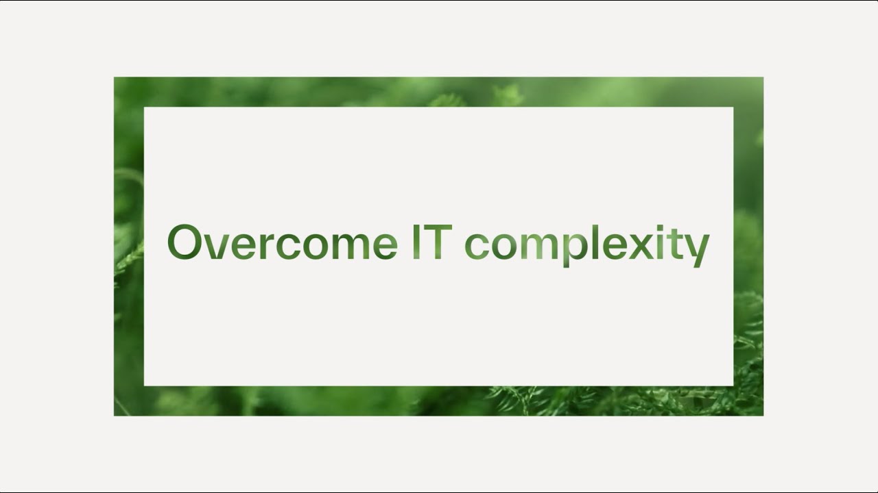 Overcome IT complexity with cloud managed services