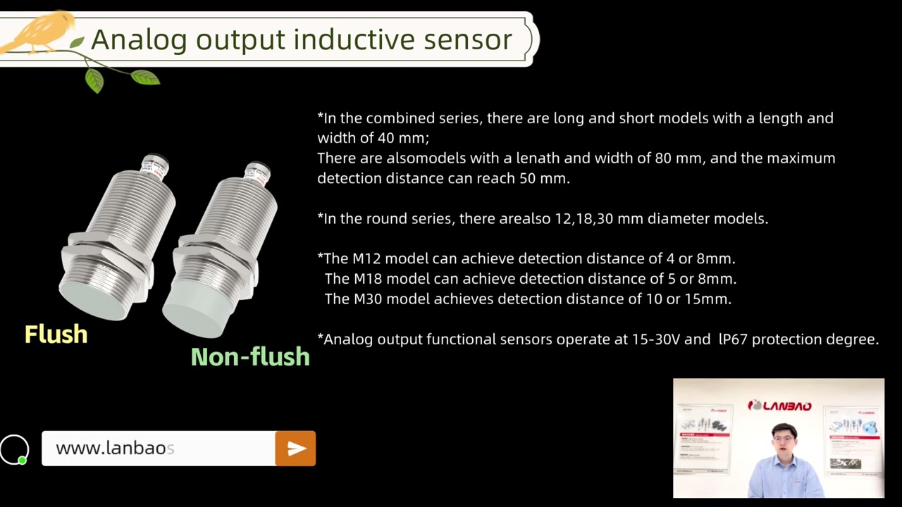 Analog Output inductive sensor