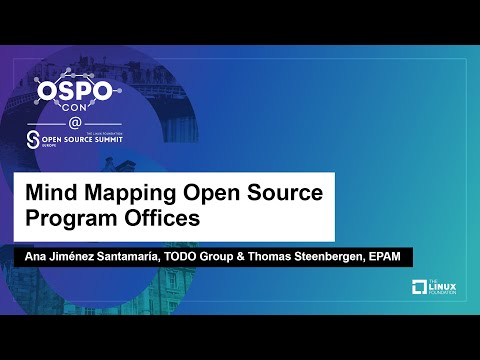 Mind Mapping Open Source Program Offices - Ana Jiménez Santamaría & Thomas Steenbergen
