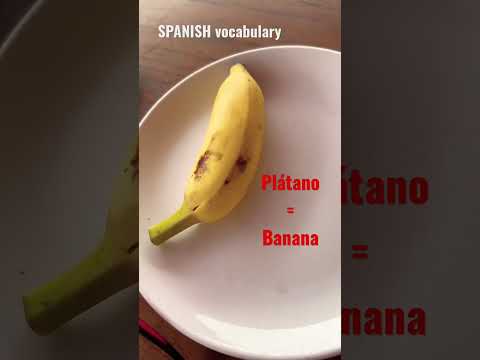 Banana in SPANISH | #spanish #learnspanish #español #vocabulary #education #language #plátano#banana