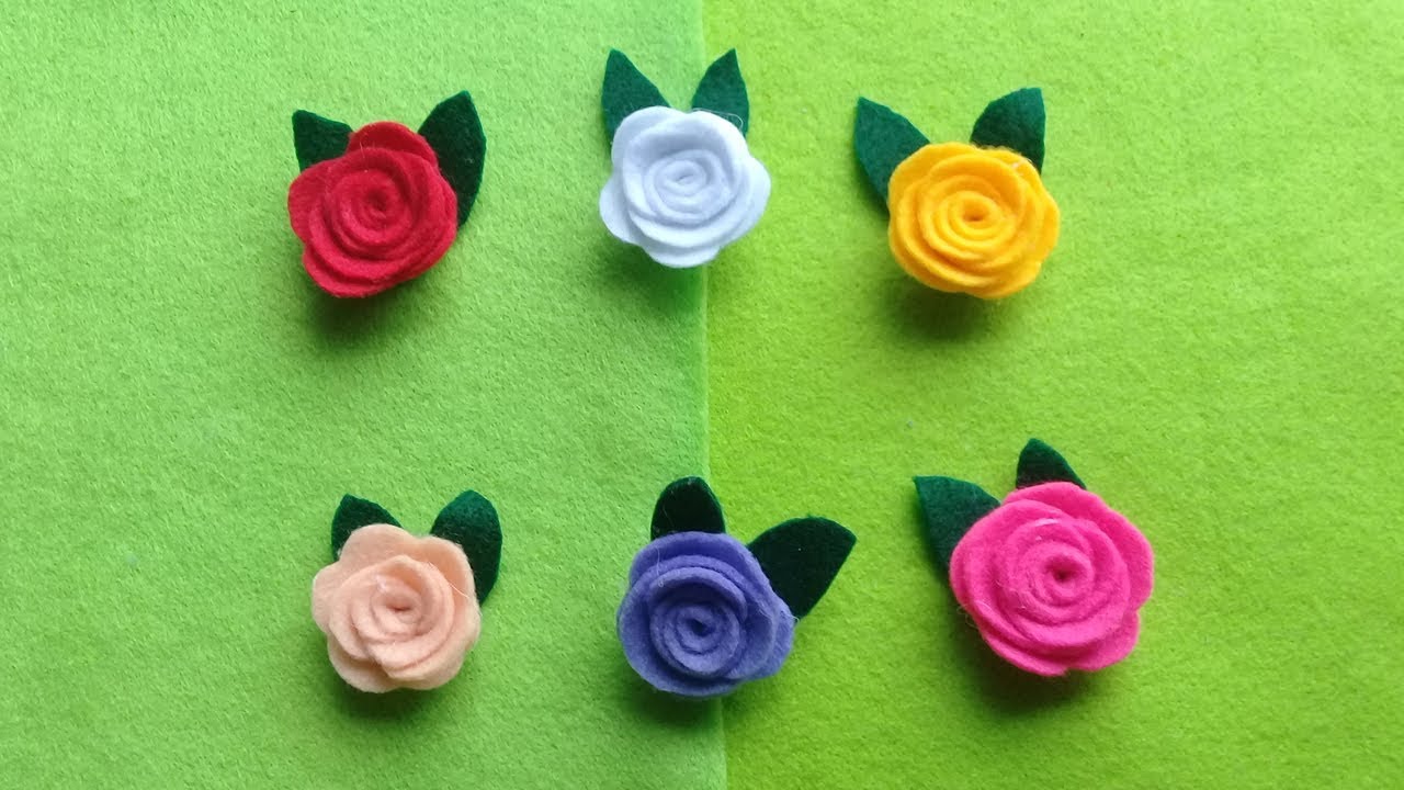 Cara Mudah Membuat Bross Mawar dari Kain Flanel