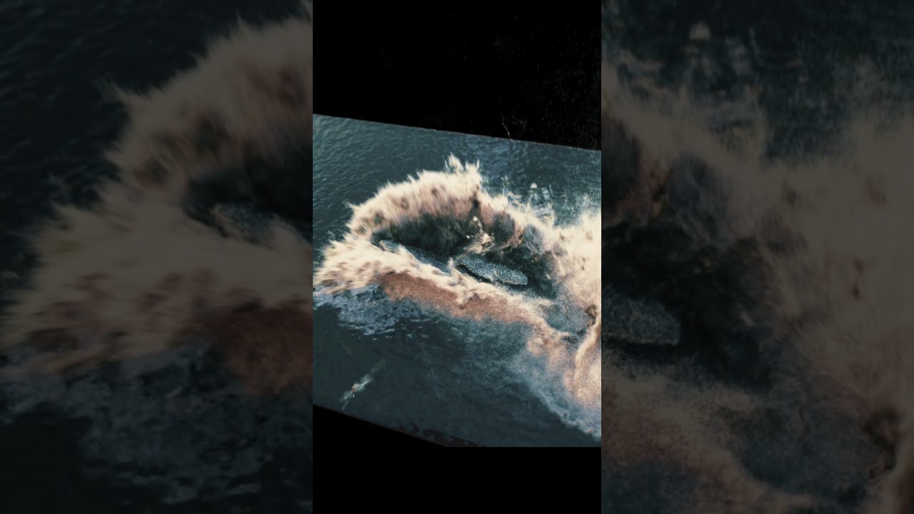 test Arnold render Houdini water fx simulation whale jump