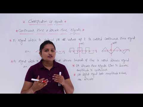 Continuous and Discrete Time Signals Video Lecture - Electrical ...