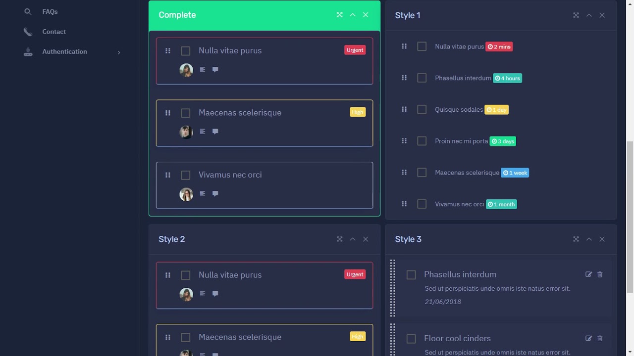 Mailing Bootstrap 4 Admin Dashboard Template with LTR Dark Theme