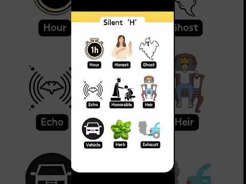 English Words with a Silent "H" | Say Them Correctly #shorts #short !