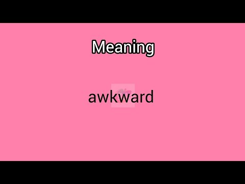 #awkward meaning in English & Telugu || Googul Dictionary #dictionary #meanings #telugu #english