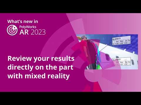 What's new in PolyWorks 2023 - Review your results directly on the part with mixed reality