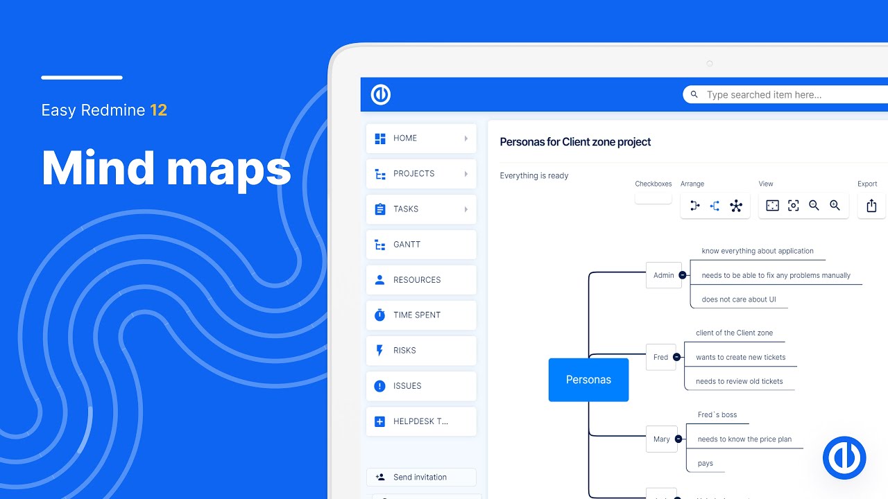 Mind maps project module - Easy Redmine