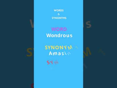English Words & Synonyms - Starting with the letter W - Part 8
