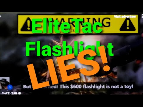 Elitetac Flashlight IS A SCAM!!! Fake Story, Fake Reviews Elite Tac Flashlight GARBAGE!