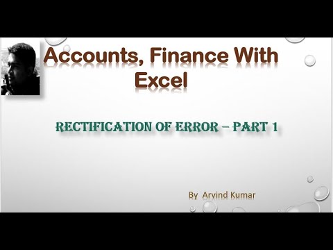 24. Rectification of Error - Part 1