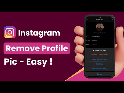 How to Remove Insta Profile Pic !