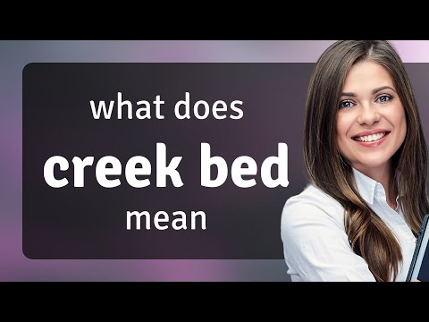 Creek bed | CREEK BED definition