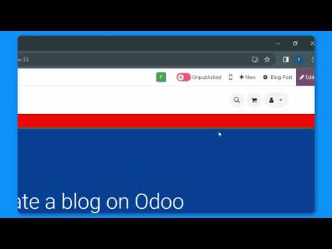 SEO in Odoo | How to Optimize Blog posts on Odoo | Ranking Odoo blog on Google with keywords