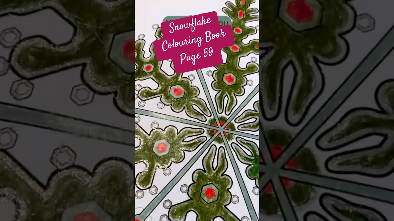 Snowflake Colouring Book (pg 59)