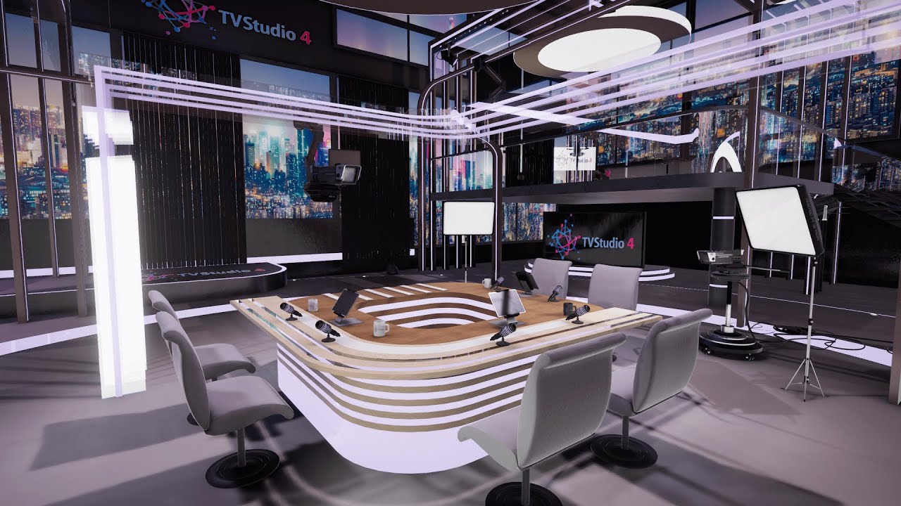 TV Studio 4. | Virtual TV Studio | Unity Engine