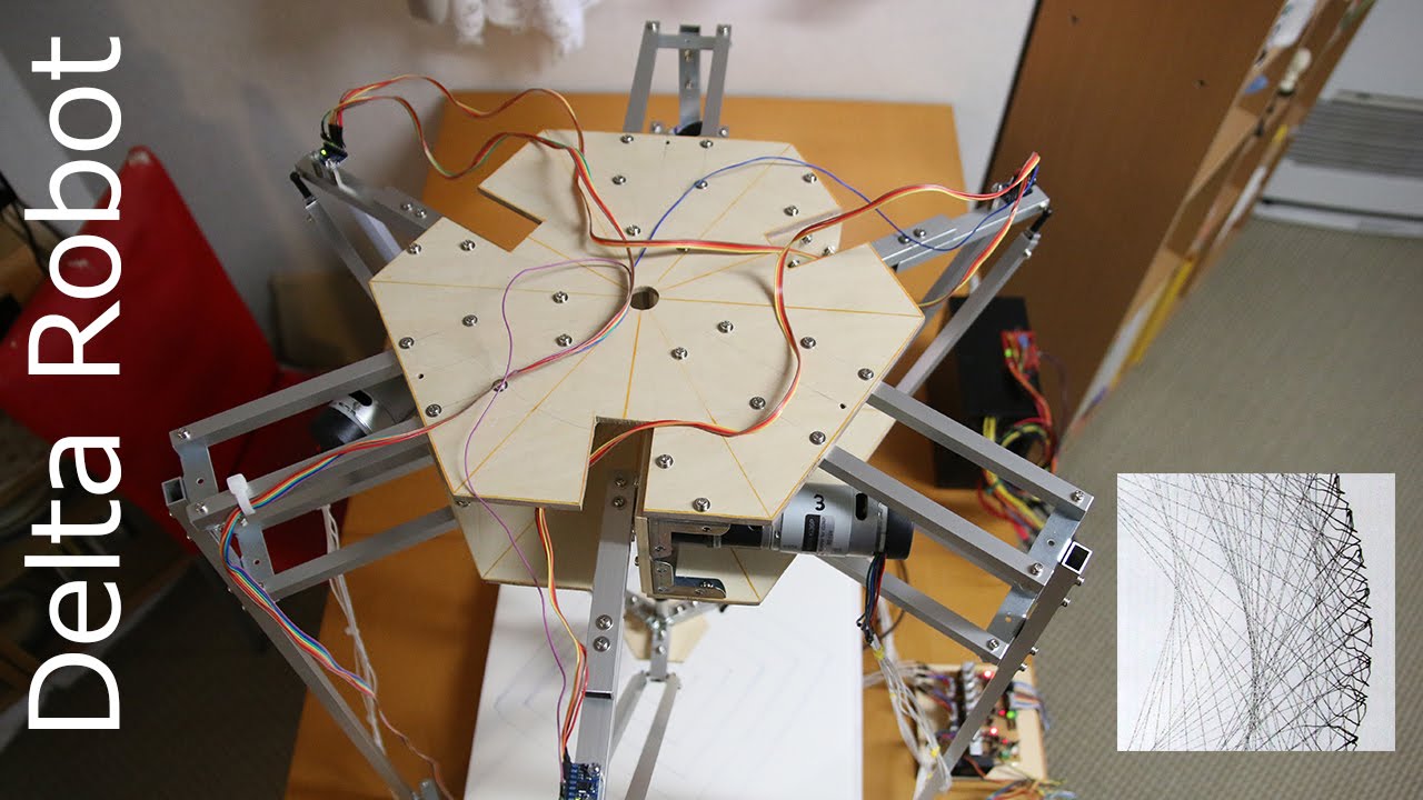 Delta Robot Draws A Geometric Thing