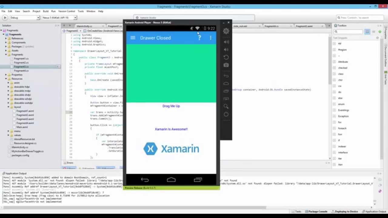 Xamarin Android Tutorial   62   Nesting Fragments