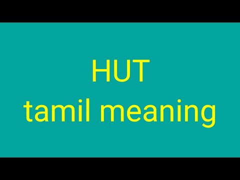 HUT tamil meaning/sasikumar