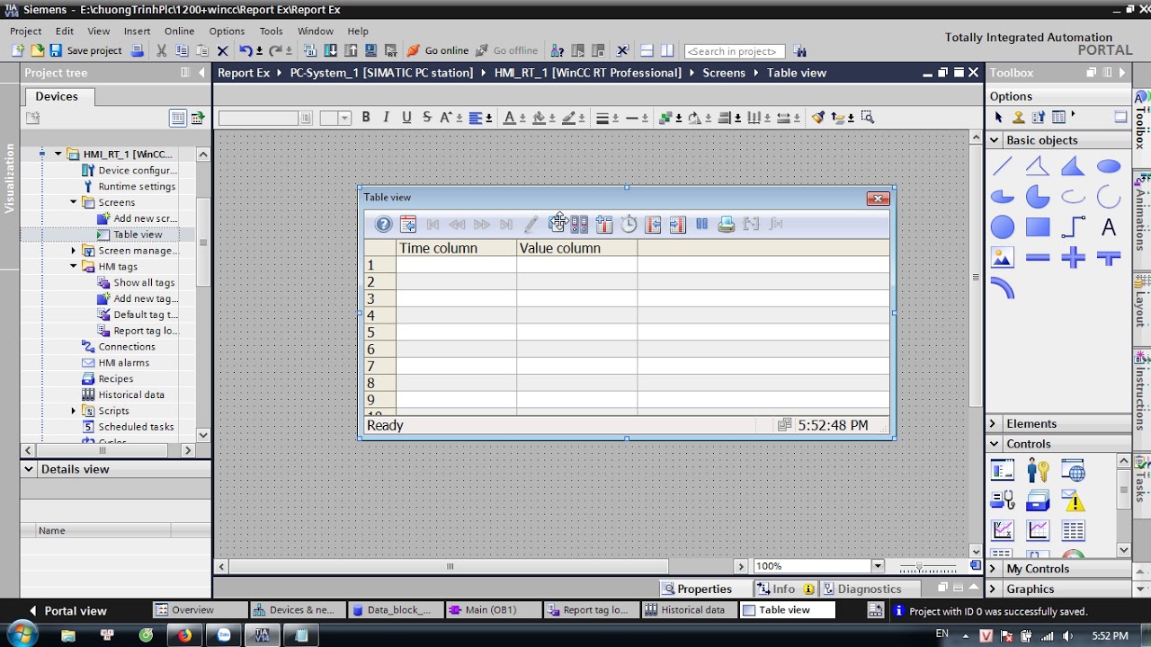 TIA Portal: WinCC Prof. Report PDF