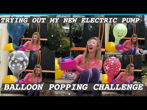 EXTREMELY LOUD EXPLOSIVE BALLOON POPPING USING MY NEW ELECTRIC PUMP - ITS LOUD LOUD FUN