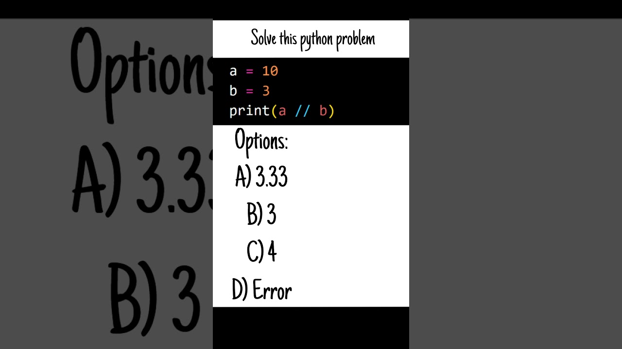 Python Daily Practice Problem | #1 Python #python  #dsa #ai