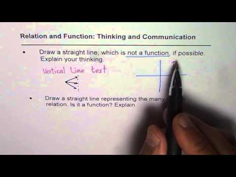 Straight Lines as Function or Relation