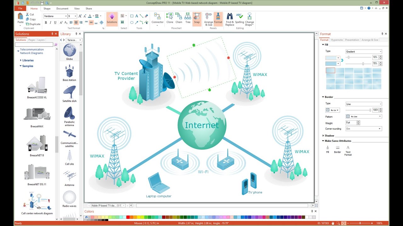 How to Draw a Telecommunication Network Diagram