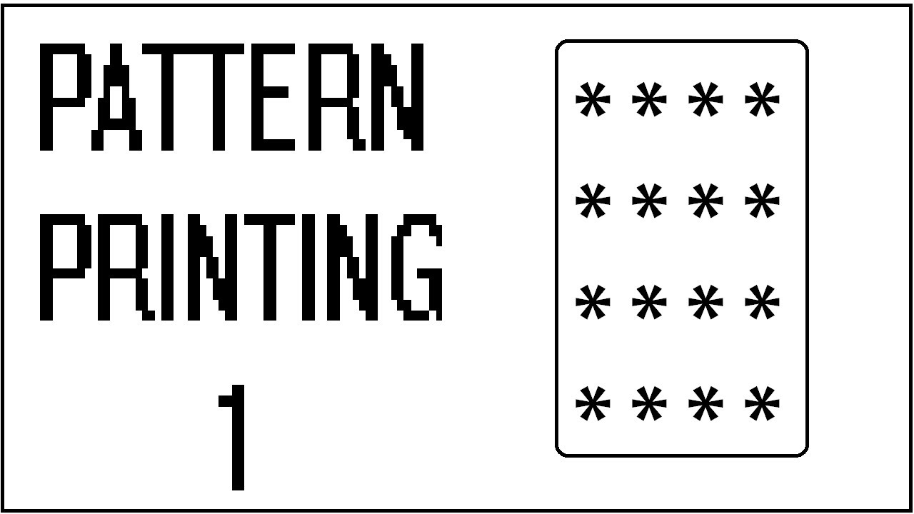 Pattern printing 1 (Rectangular * ) | C++