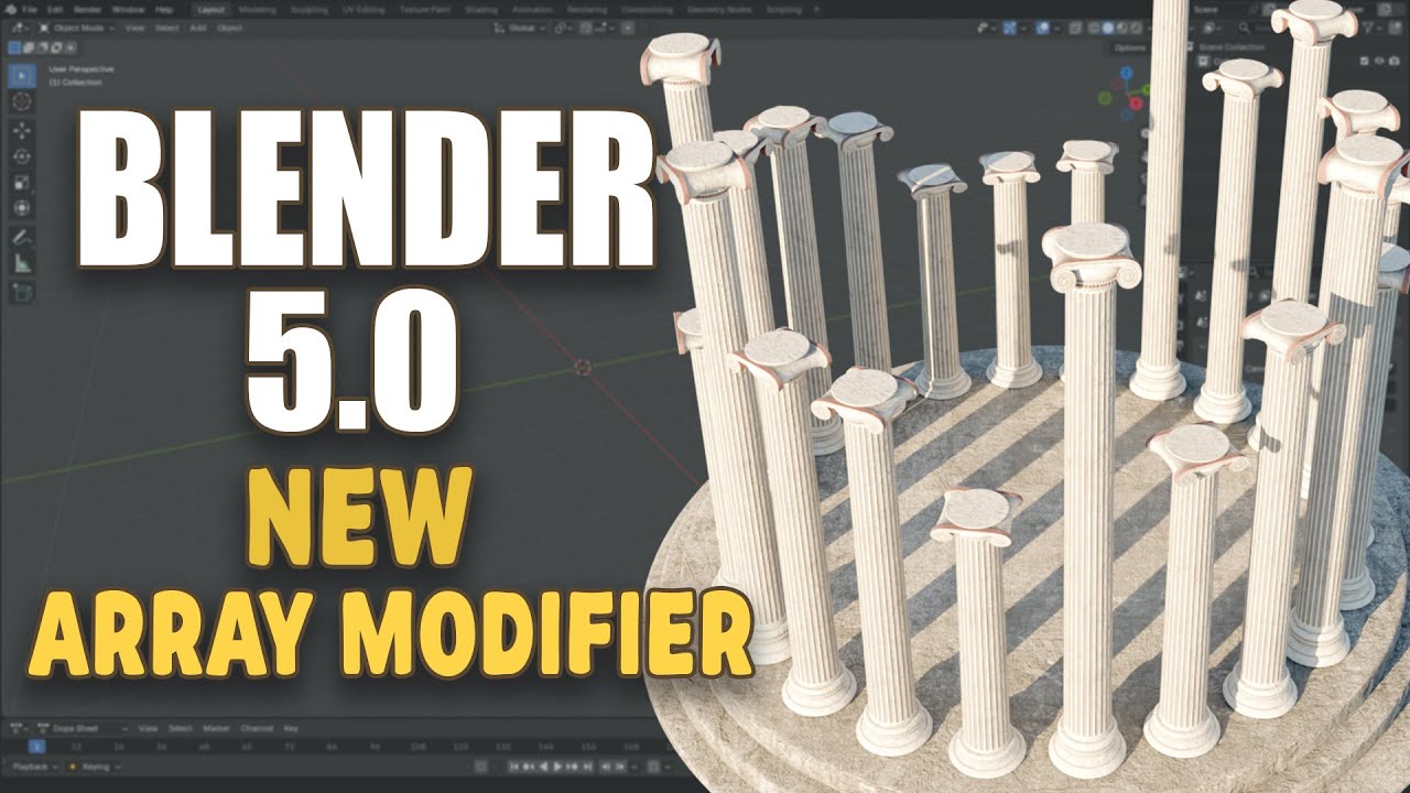 Blender 5.0 The New Array Modifier Just Leveled Up