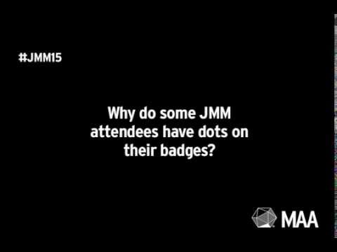 What do the dots mean? #JMM15