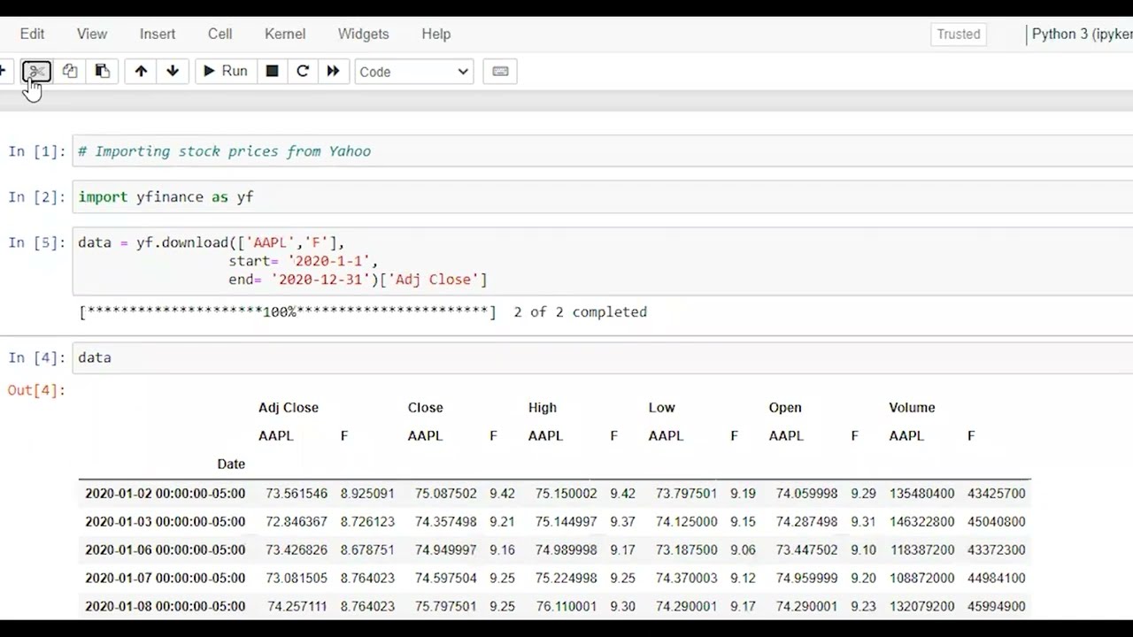How to import stock data from Yahoo in Python (Full version)