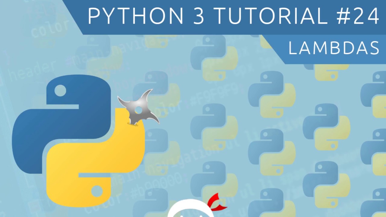 Python 3 Tutorial for Beginners #24 - Lambdas