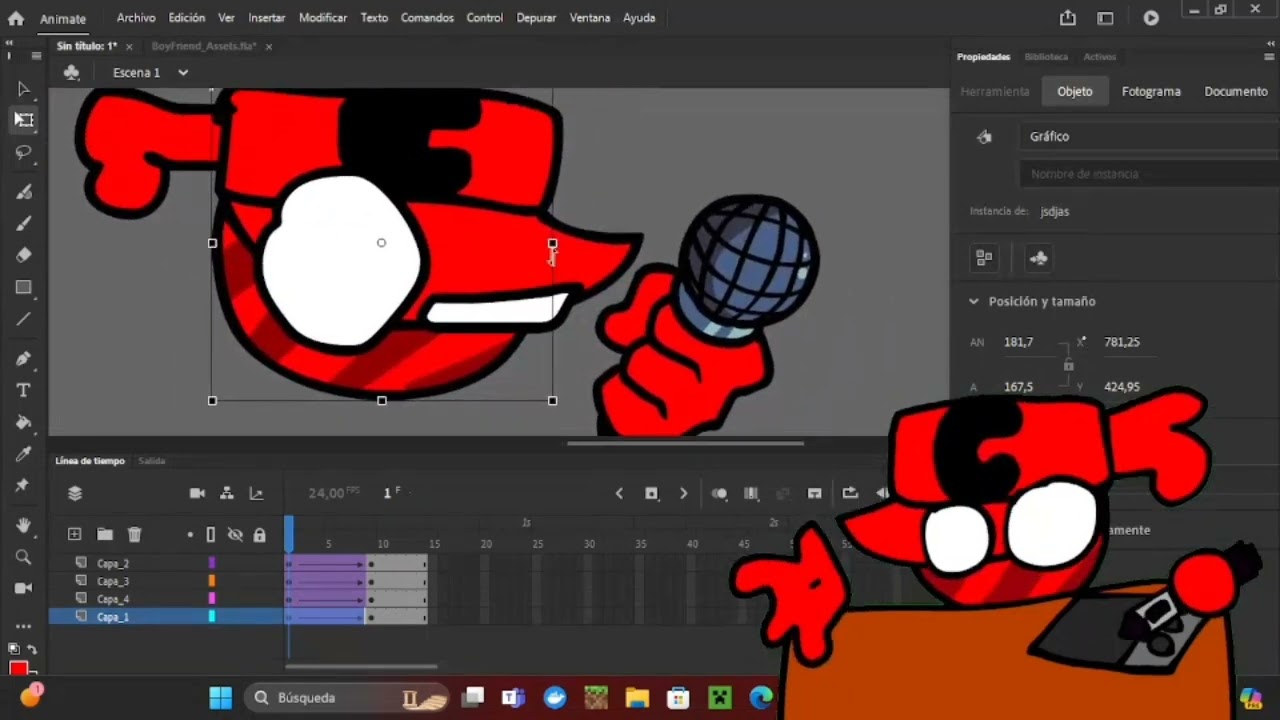 Como hacer sprites de fnf en PC (adobe animate descargable)