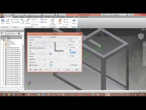 [How To Make] Frame (Rangka) With Frame Generator | Autodesk Inventor ...