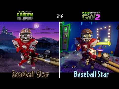 ALL-STAR CHRACTERS COMPARISON* - Plants vs Zombies GW / GW2