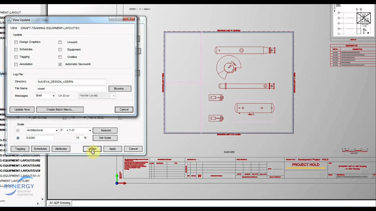 Equipment Layout Drawing (E3D)