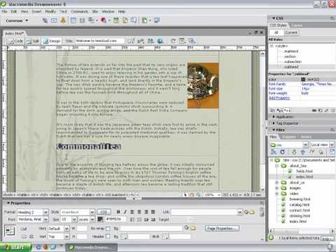 Macromedia Dreamweaver 8 Essential Training chap7