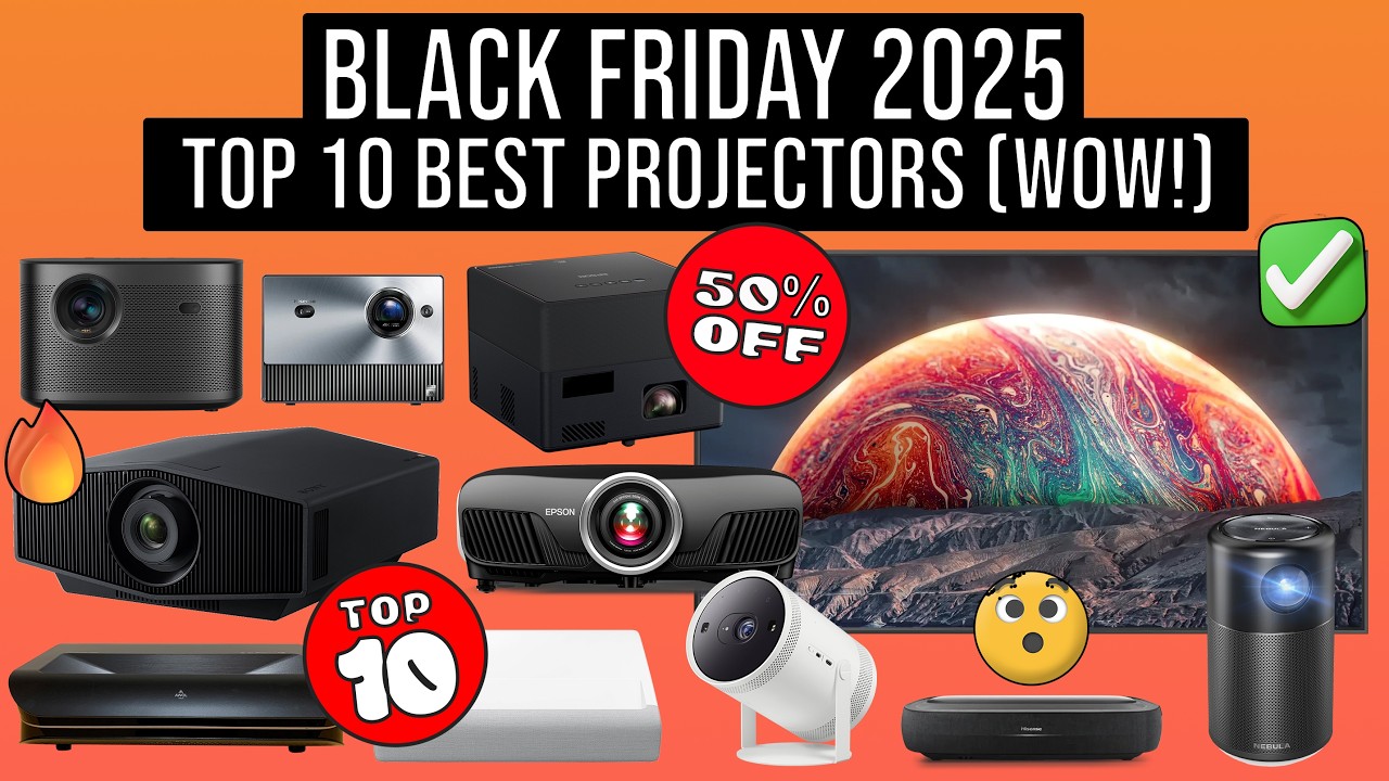 Best Projectors 2025: Top 10 Black Friday & Cyber Monday Deals | Home Theater, 4K, UST, & Portable!